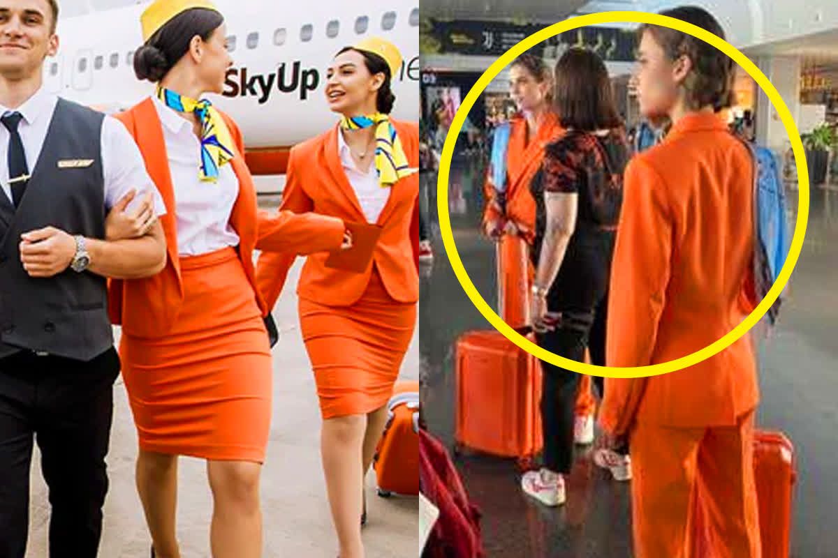 Secret Behind The Flight Attendant s Uniform Mocked As Prison Clothes secret-behind-the-flight-attendant-s-uniform-mocked-as-prison-clothes