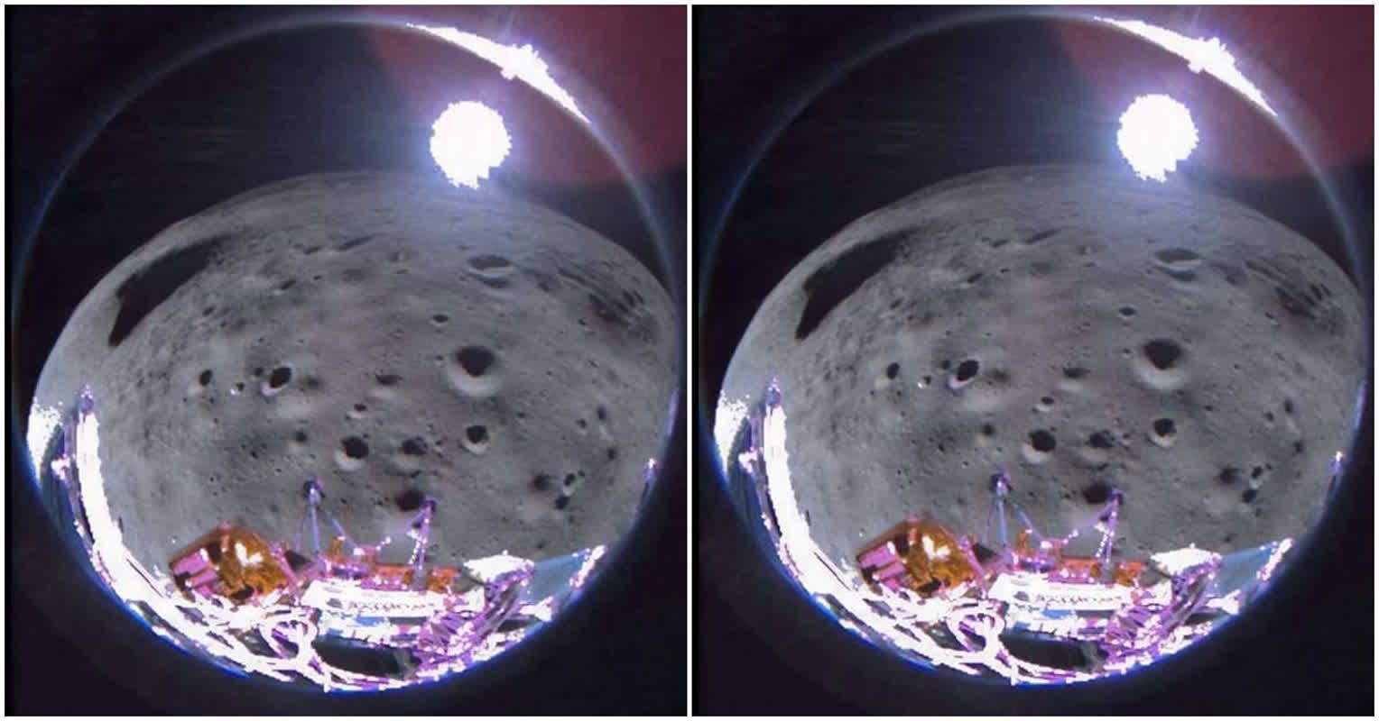NASA's Big Reveal: Odysseus Lunar Lander Captured in Stunning Orbit Photo
