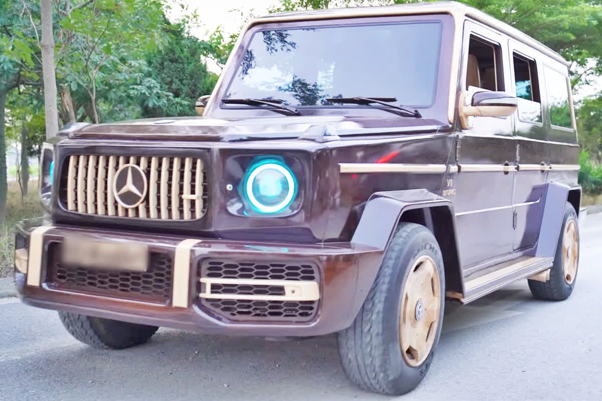 Mercedes G-Wagen Made of Wood? How One Dad Crafted it for His Kid